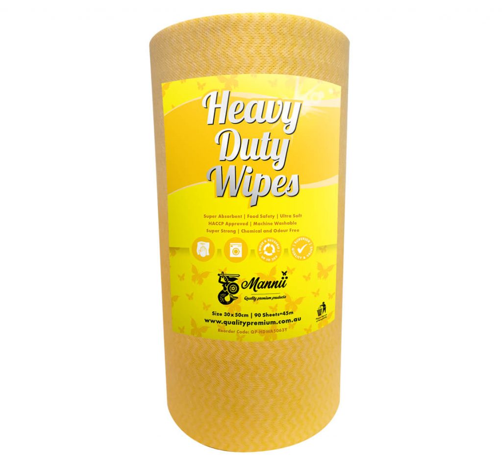 QP-HDWA5063Y YELLOW ROLL - Heavy Duty Wipes Jumbo Roll - Quality ...
